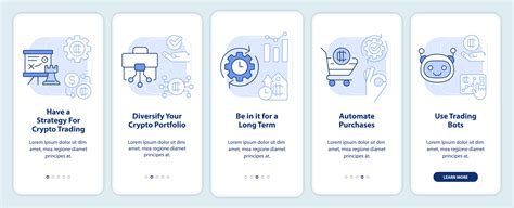 Cryptocurrency Tips Light Blue Onboarding Mobile App Screen 15707573