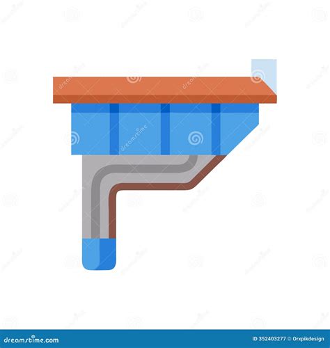 roof gutter icon vector illustration 161437264