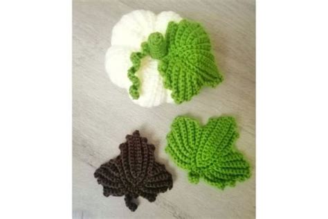 Crochet Pumpkin Leaf Pattern Graphic By Hiraammad · Creative Fabrica