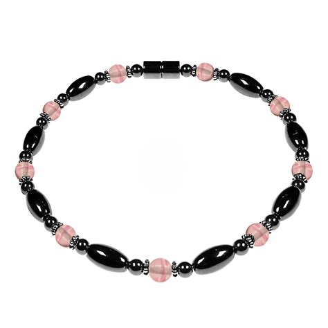 Womens Anklet Czech Bead Fuschia Beyond Jewelry