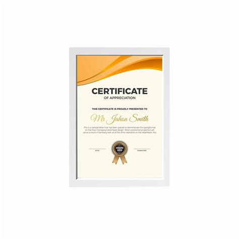 Wall And Stand Certificate Photo Frame For Home Size 8x12 Inch At