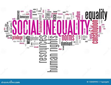 Social Inequality Background Cartoon Vector 186979647