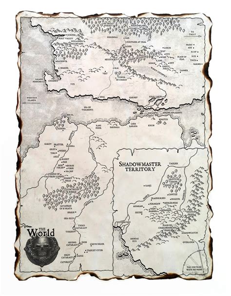 Black Company Map On Handmade Scroll Wall Art Book Lover T Etsy