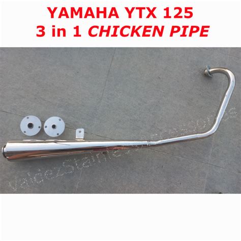 Chicken Pipe 3 In 1 Stainless For Yamaha Ytx 125 3in1 Chicken Pipe