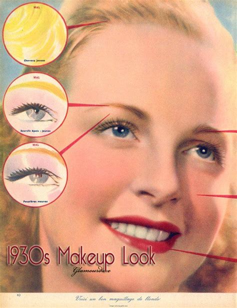 1930s Look Vintage Makeup Guide 1930s Makeup Vintage Makeup Makeup