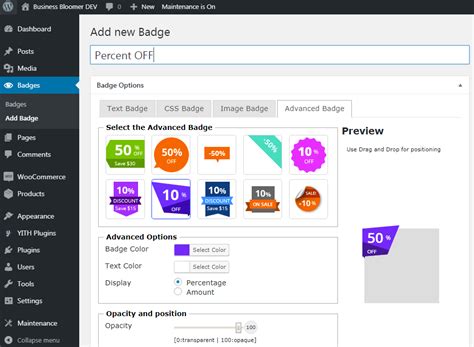 Woocommerce How To Display Custom Product Badges E G Off New Free