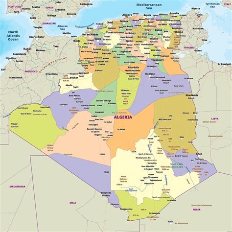 Algeria Map Filealgeria Provinces Englishpng Wikimedia Commons