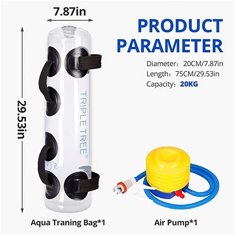 Fitness Aqua Bag 45LBS, Adjustable Water Weight, Easy for Aerobic ...