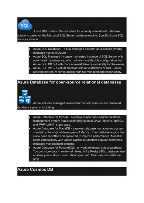 Microsoft Azure Data Fundamentals Dp 900 Notes Notes Learnpick India