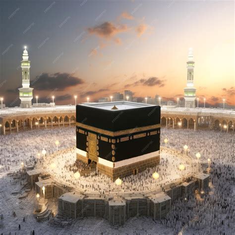 Premium Photo The Holy Kaaba Is The Center Of Islam Located In Masjid