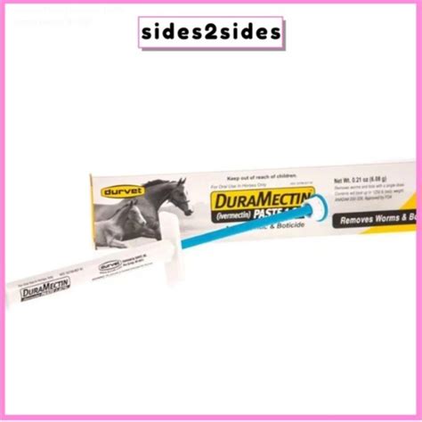 Sides2sides Durvet Duramectin Paste For Horse Dewormer 1 Tube 021 Oz
