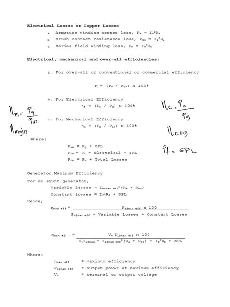 Generator Efficiency Pdf Electric Generator Electrical Resistance And Conductance
