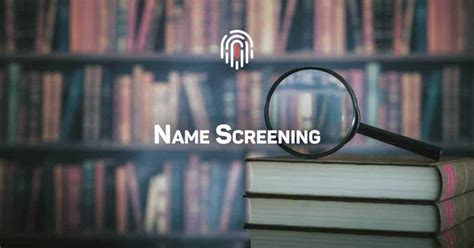 Name Screening Aml Cft