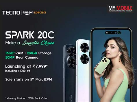 Tecno Spark C First Sale To Commence On Th March Exclusively On Amazon My Mobile India