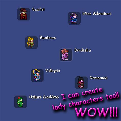 Terraria Character Pack Terraria Maps Curseforge