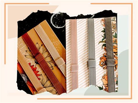 Elastic Bands With Pen Holder For Planners Books Or Journals 3 Bands