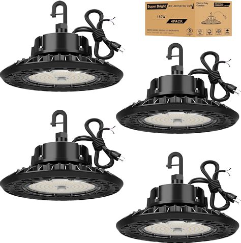 G Gjia Led High Bay Light Super Bright Dimmable Ac100 277v 150w 22500lm 5000k Dlcetl Listed