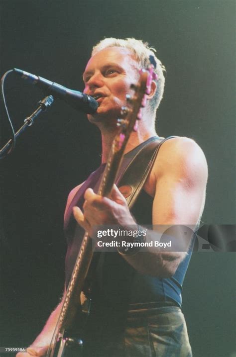 Musician Sting Performs At The Allstate Arena In Rosemont Illinois