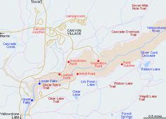 Yellowstone Waterfalls Map