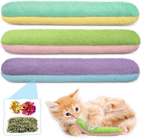 Retro Shaw Catnip Toys Refillable Cat Catnip Pillow Toys