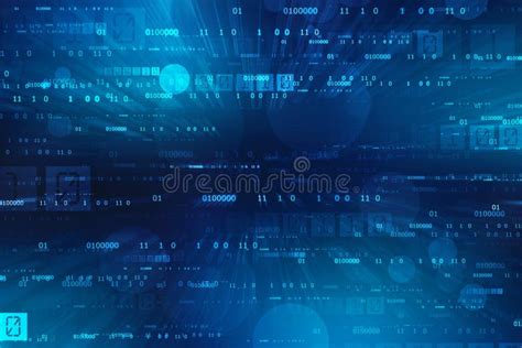Binary Code Background Digital Abstract Technology Background Stock Illustration Illustration