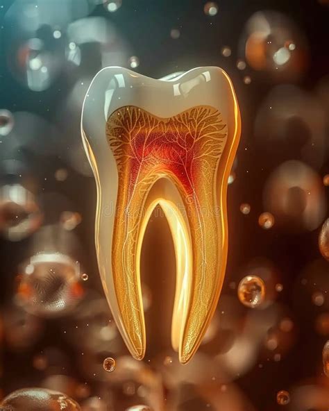 Anatomical Intricacy Tooth Structure Nerve With A Visible