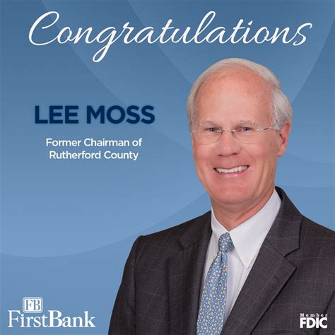 Firstbank On Linkedin We Would Like To Celebrate Lee Moss Who Was