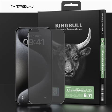 Cường Chống Bám Vân Mipow Kingbull Anti Glare Premium Hd Iphone 15 Series Chính Hãng