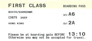 Cx879 Boarding Pass Frequently Flying