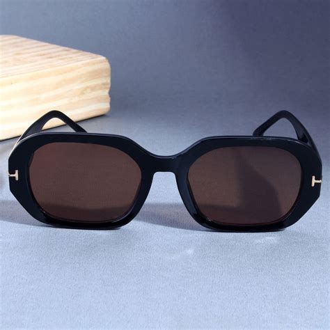 Striker Black Brown Rectangle Sunglasses Go Glassic
