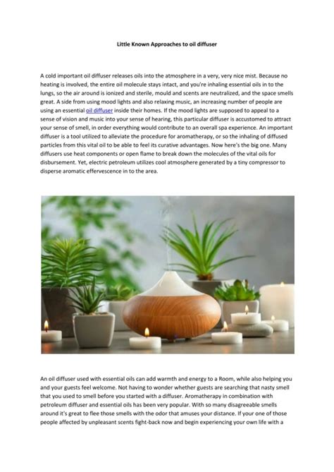 Ppt Premium Aroma Diffuser Oil Scentdecor Powerpoint Presentation