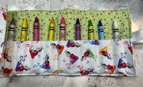 Ladybug Crayon Roll ~ Crayons Included Etsy