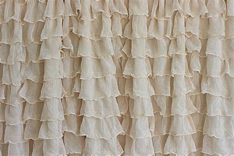 Pre Ruffled Ruffle Fabric 2 Inch Wide Ivory