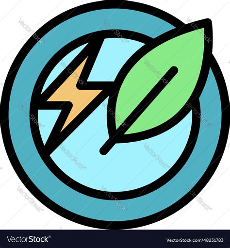Leaf Energy Metabolic Icon Flat Royalty Free Vector Image