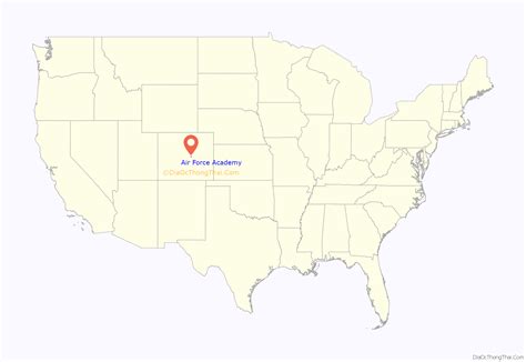 Map Of Air Force Academy Cdp Thong Thai Real