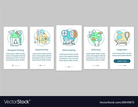 Professional Qualities Onboarding Mobile App Page Vector Image