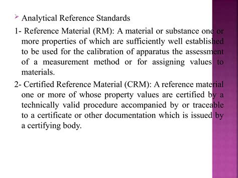 Usp Edqm Reference Standard Pptx