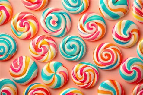 Sweet Delights Candy Themed Wallpaper In High Detail Against A Plain