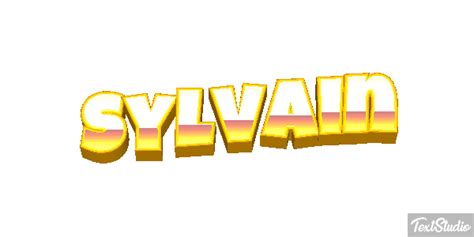 Sylvain Name Animated  Logo Designs