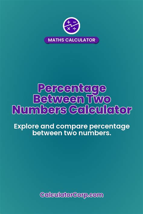 Percentage Between Two Numbers Calculator