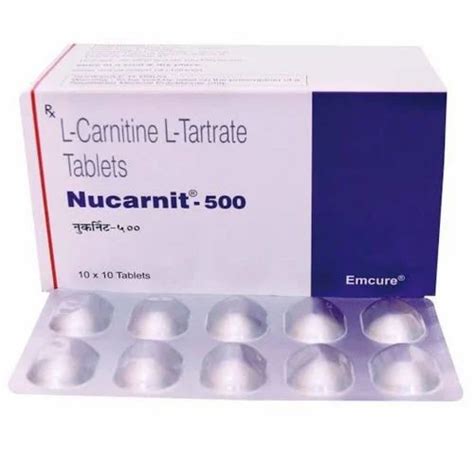 L Carnitine L Tartrate Tablet 500 Mg At ₹ 407 Pack In Surat Id 2851388628462