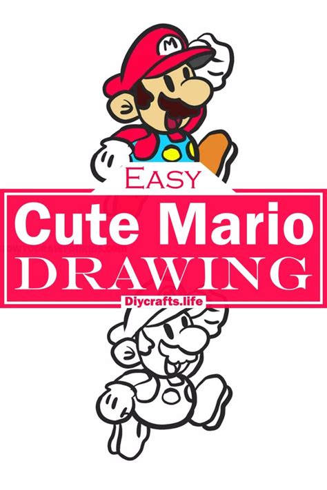 23 Easy Mario Drawings Step By Step Guide Diy Crafts