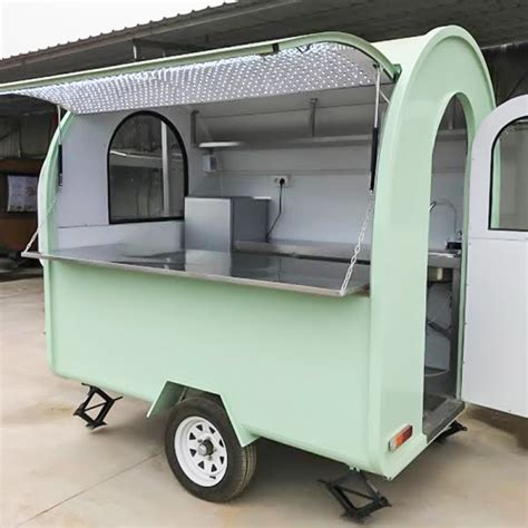 Cyan Small Round Trailer Belyoo Food Truck Trailer