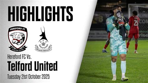 202526 First Team Vs Afc Telford United H National League North Hereford Fc