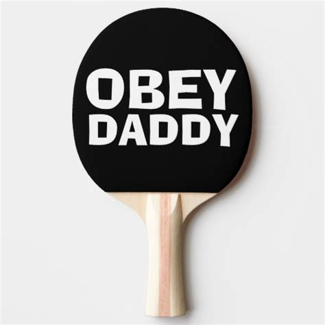 Obey Daddy Spanking Ping Pong Paddles