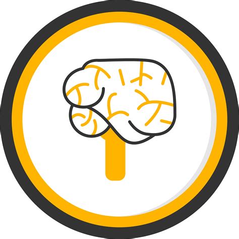 Cerebellum Line Two Color Circle Icon 47290360 Vector Art At Vecteezy