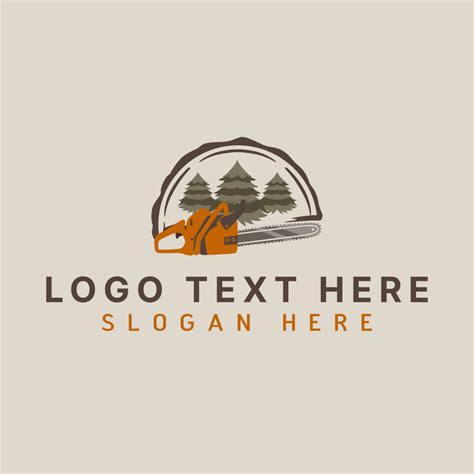 Lumber Tree Chainsaw Logo Brandcrowd Logo Maker Brandcrowd