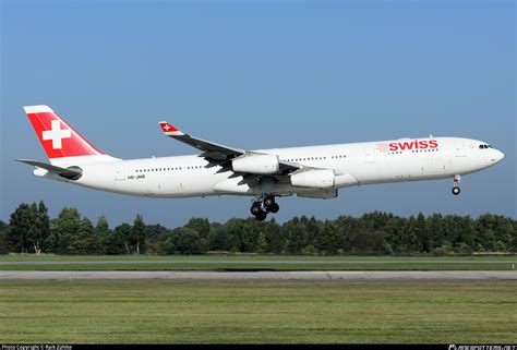 Hb Jmb Swiss Airbus A340 313 Photo By Raik Zühlke Id 419462