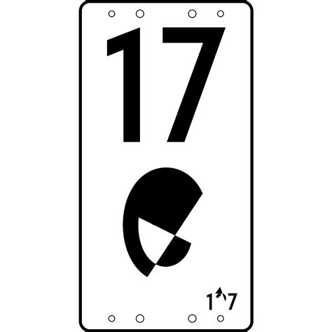 Kilometer Und Hektometertafel Für Ein Und Zweistellige Angaben