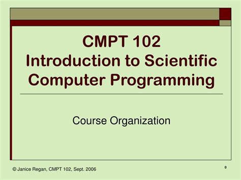 ppt cmpt 102 introduction to scientific computer programming powerpoint presentation id 7085500